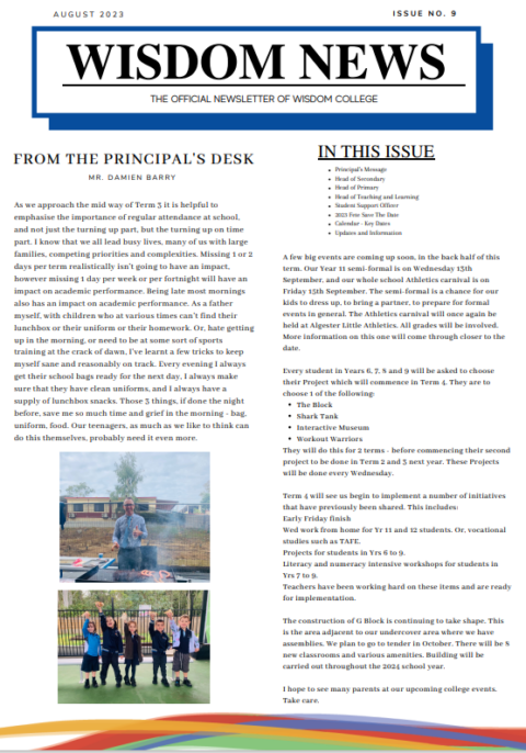 News and Events - Wisdom College